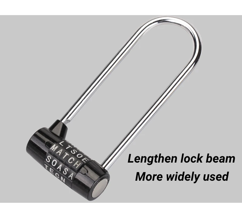 Ewig Mini 5-alphabet Password Lock Bike U Lock Keyless Bike Lock - Buy ...