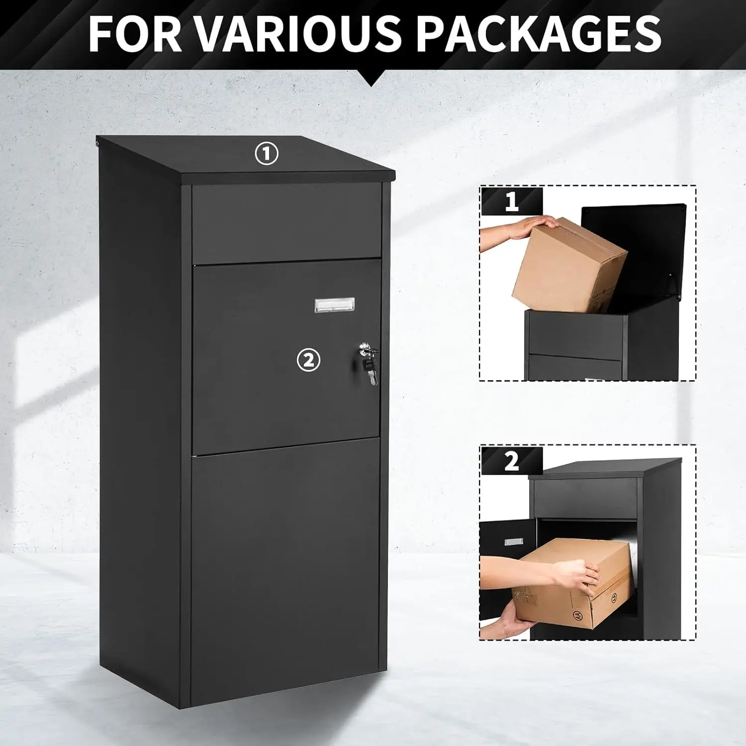 JH-Mech Extra Large Lockable Package Delivery Boxes Secure Anti-Theft ...