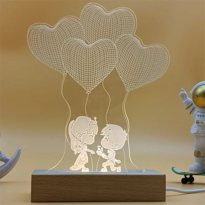 Lovely Funny Decor Light 3D Lamp Table Lamps LED Desk Table Lamps Toys ...