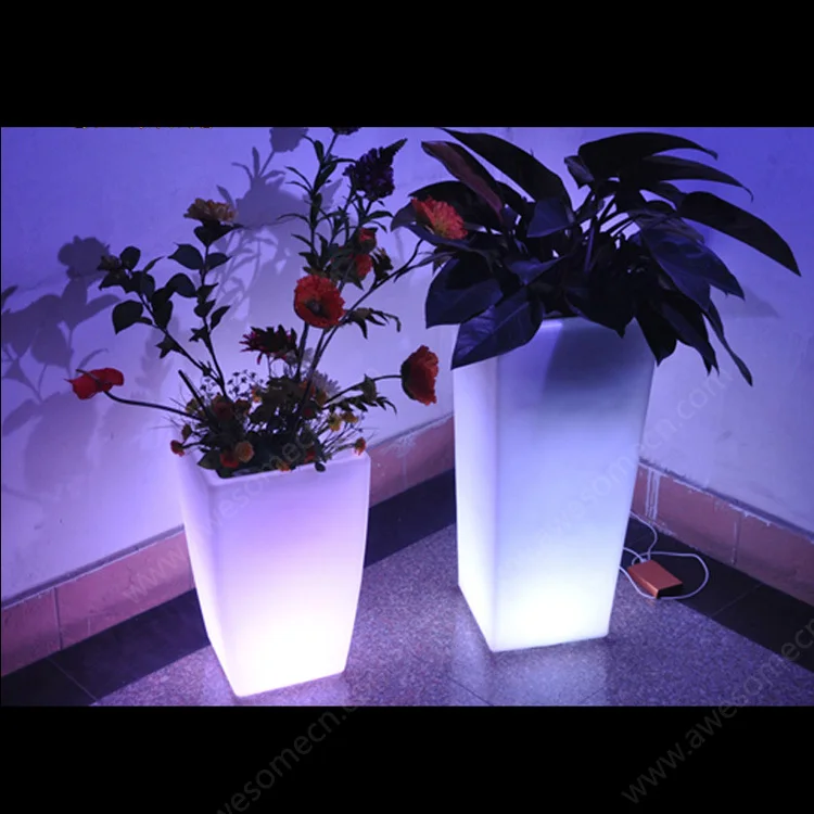 Outdoor Garden Decoration Led Illuminated Flower Pot - Buy Led ...