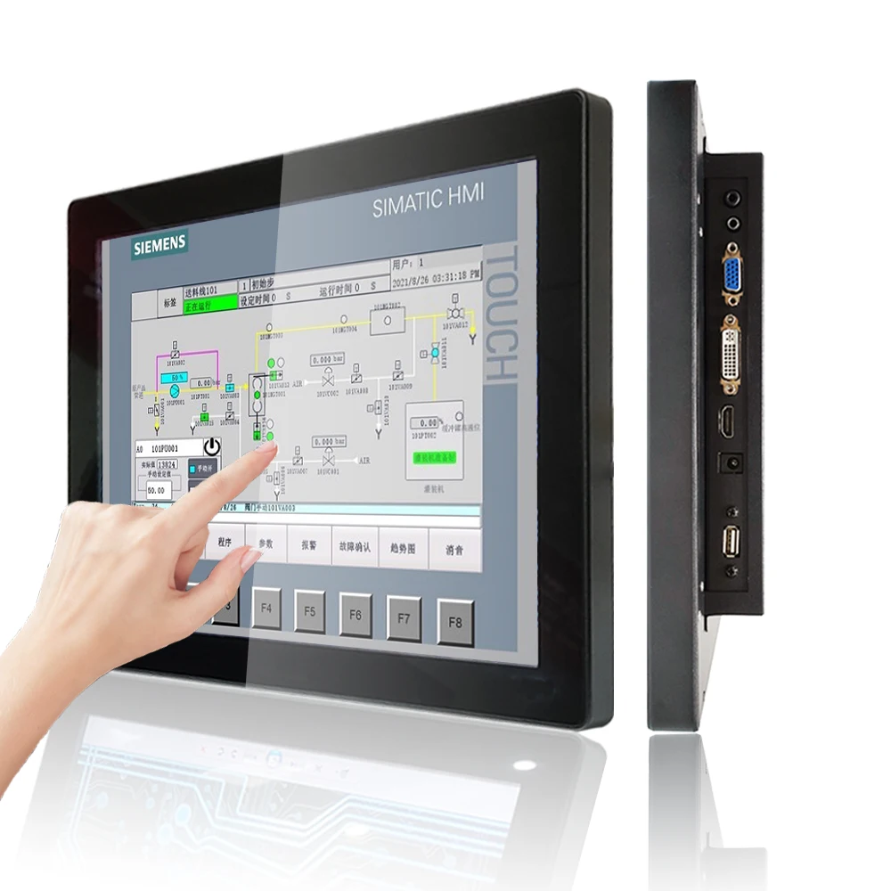 Custom 15 Inch Hdmi Monitor Tureflat Wall Mount Tft Led Touchscreen Lcd ...