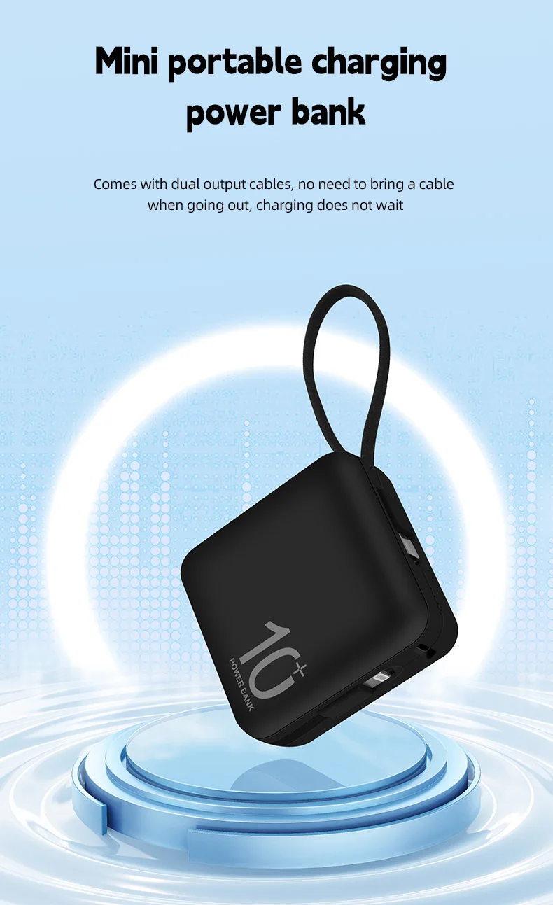 Mini Portable Fast Charger 10000mah Smallest Power Bank For Ip 8 12 14 ...