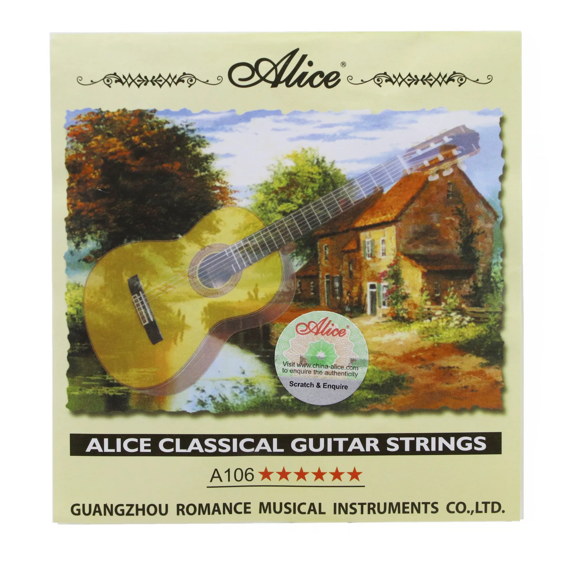 Alice A106 Classical Guitar String A Set Of Six Nylon Strings Tension ...