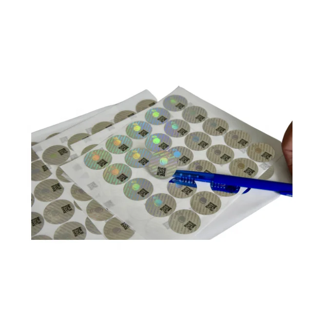 Custom Authenticity Anti-counterfeiting Laser Stickers Qr Code Serial ...