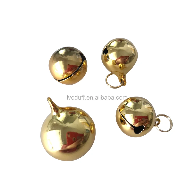 Ivoduff Supply DIY Mini Brass Jingle Bell 10mm With Ring, Metal Bell ...