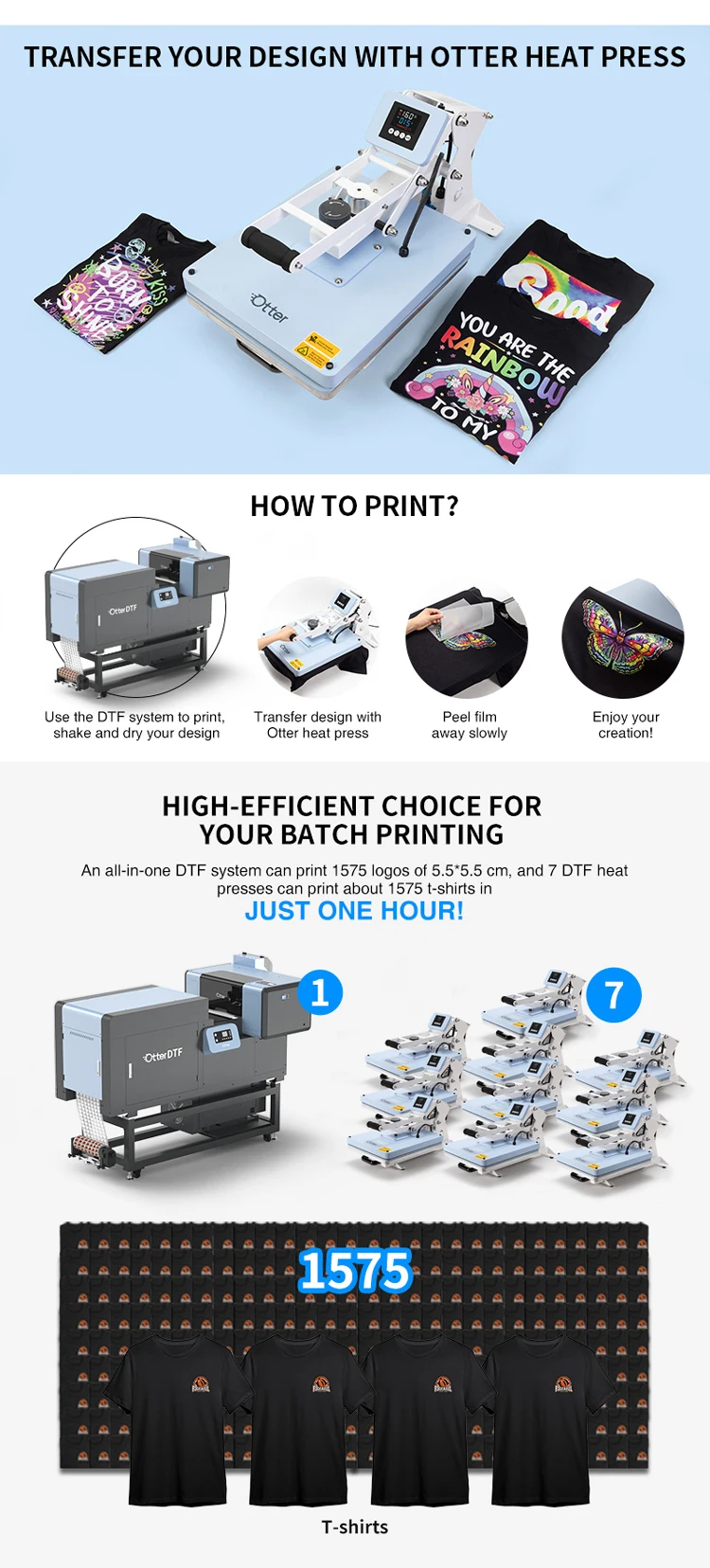 Otter Printer + Shaker + Purifier Dtf All-in-one System Dtf Printer ...