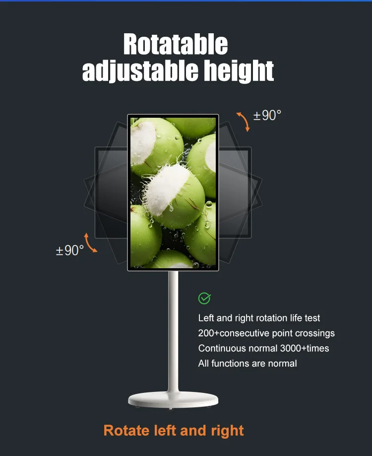 Android Kiosk Tablet 27 Inch Tablet Android Touch Real Time Lcd Display ...