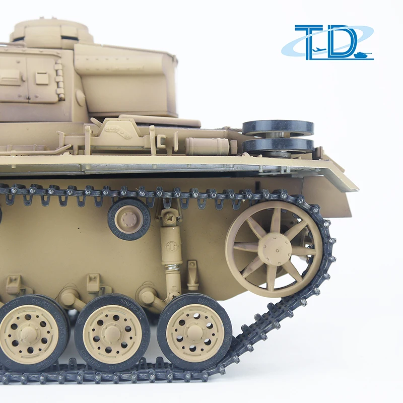 2.4G German Panzer III RC Tank Sound+Smoke+Shooting Customized Paint ...