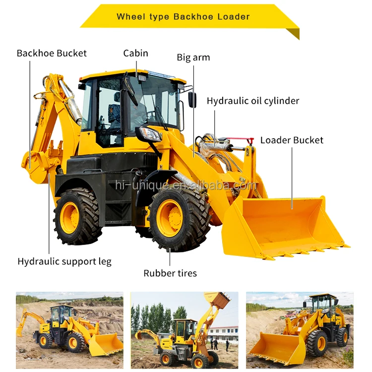 Chinese Loader New Backhoe Loader 4x4 Backhoe Price Mini Tractor Front ...