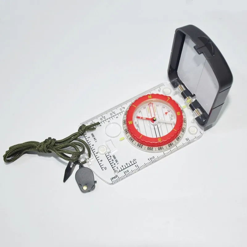 Survival Orienteering Map Compass Sighting Mirror Compass with ...