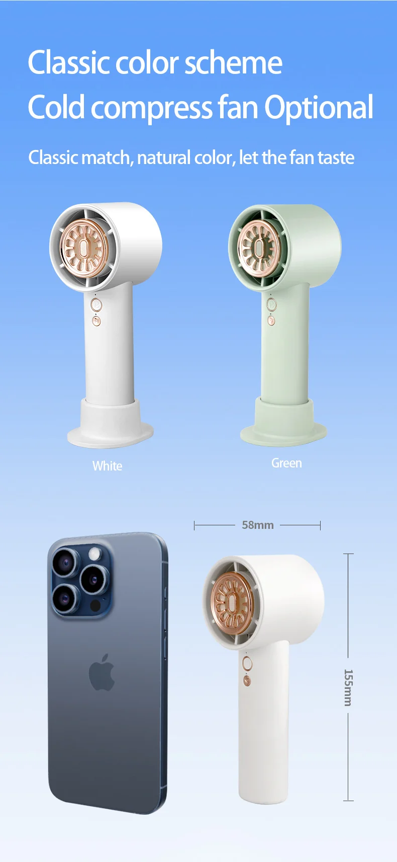 Hot Sale Oem 2024 New Released Rechargeable Usb Fan Handheld Turbo Fan ...