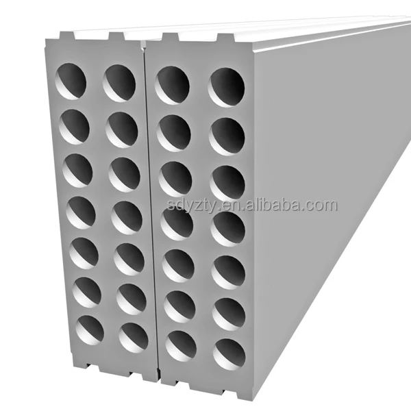 Precast concrete hollow core partition wall panel forming machine ...