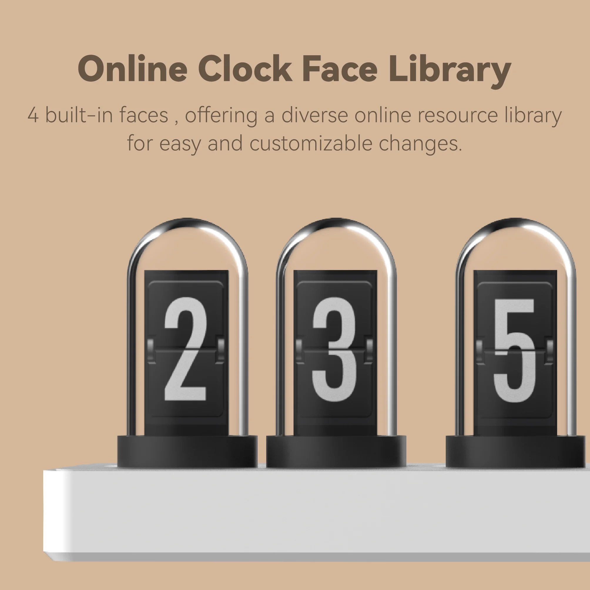 Mini LED Multifunction Nixie Clock Night Light - APP Controlled