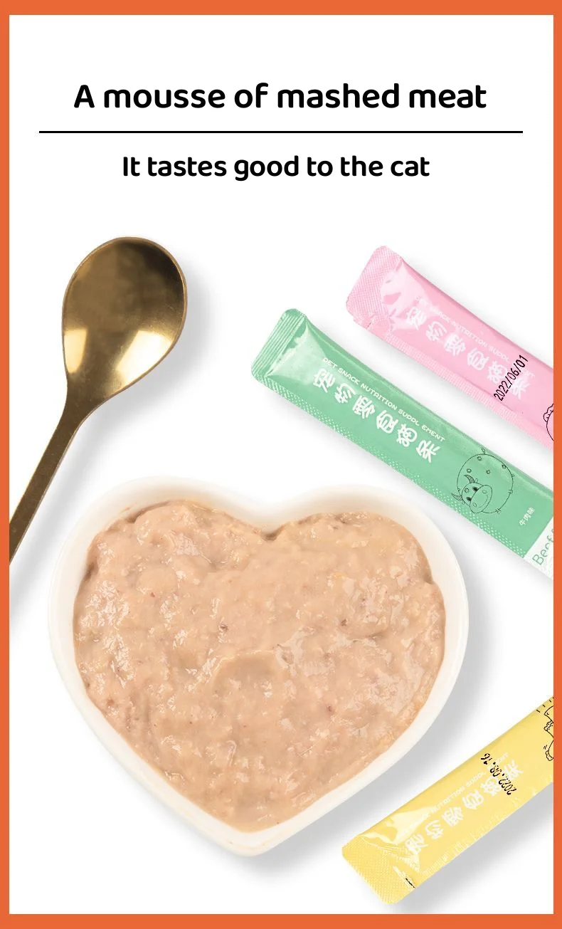 Cat's Favorite Snack Beef Flavor Chicken Granules Salmon Flavor Cat Wet ...