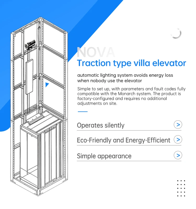 Cheap 200kg Traction Home Elevator Lift Price Stainless Steel 304 3 ...