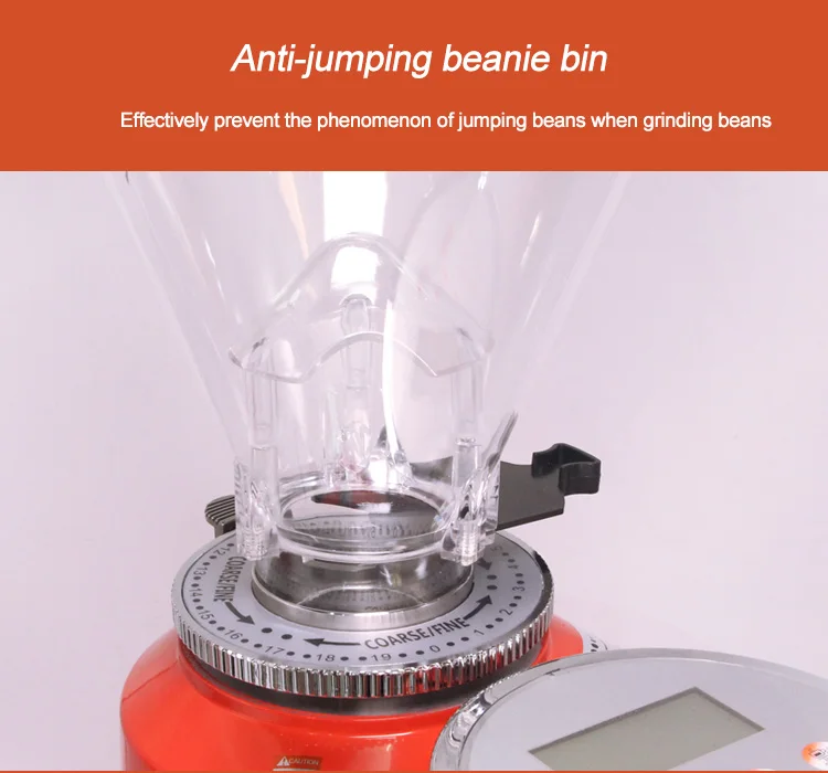 NIBU Professional Adjustable Espresso Grinder - 1500ml Capacity