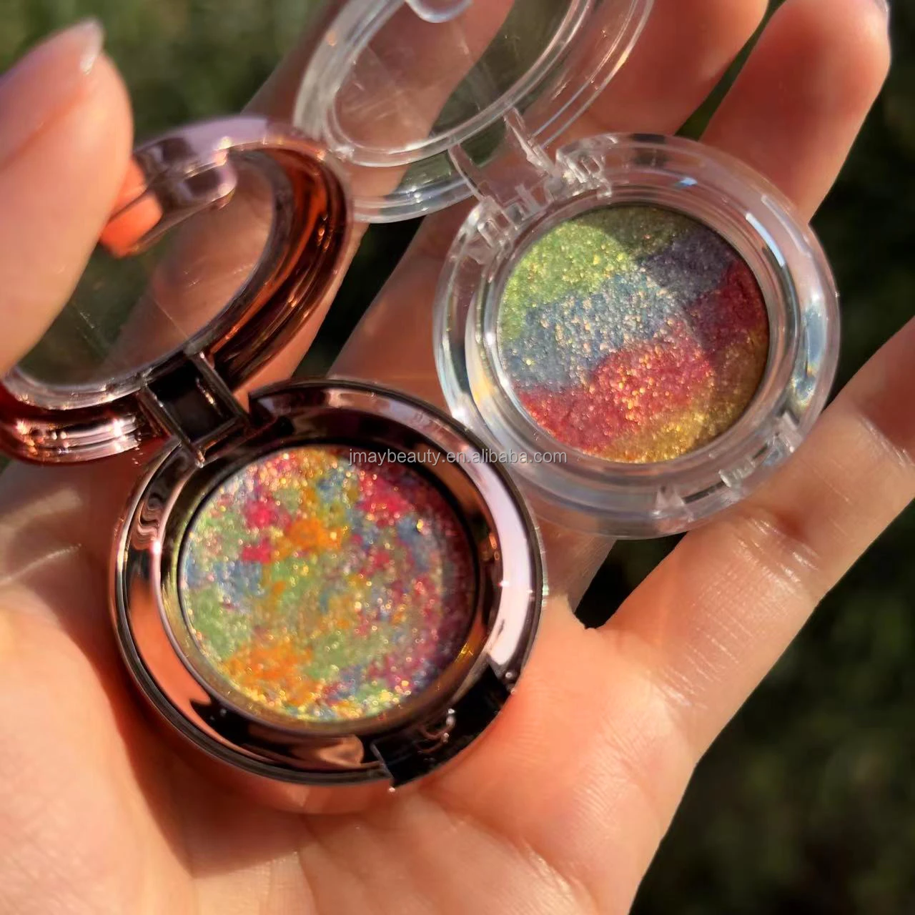 Hot Color 2024 Chameleon Glitter Eyeshadows Palette Face Body Single ...