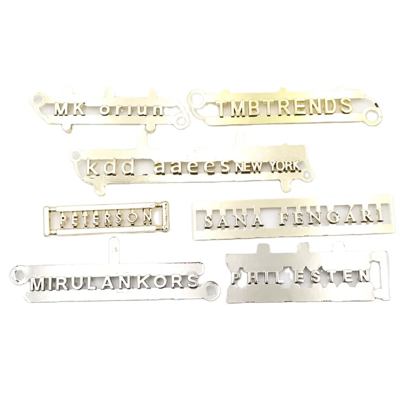 Custom Handbags Accessories Small Metal Letters For Bags - Buy Small ...
