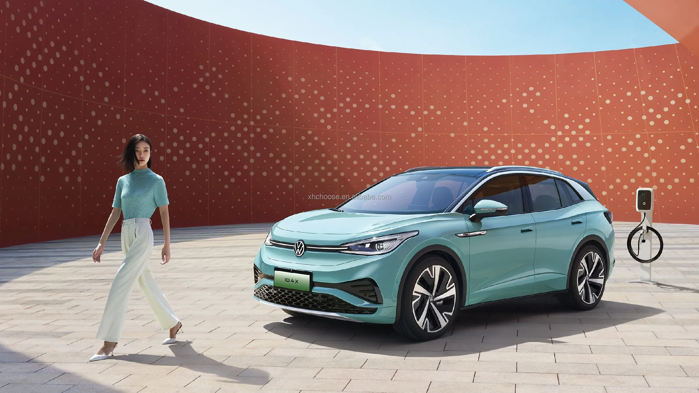 Electric Car Saic Vw Id4x 2023 607km Rwd Upgraded Long Range Ev Car Volkswagens Id4 X New Energy ...