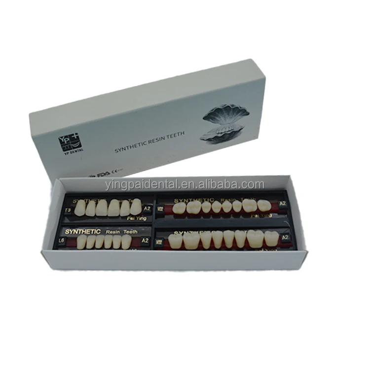 Dental Synthetic Resin Tooth Denture 3 Sets False Teeth A2 A3 Upper ...