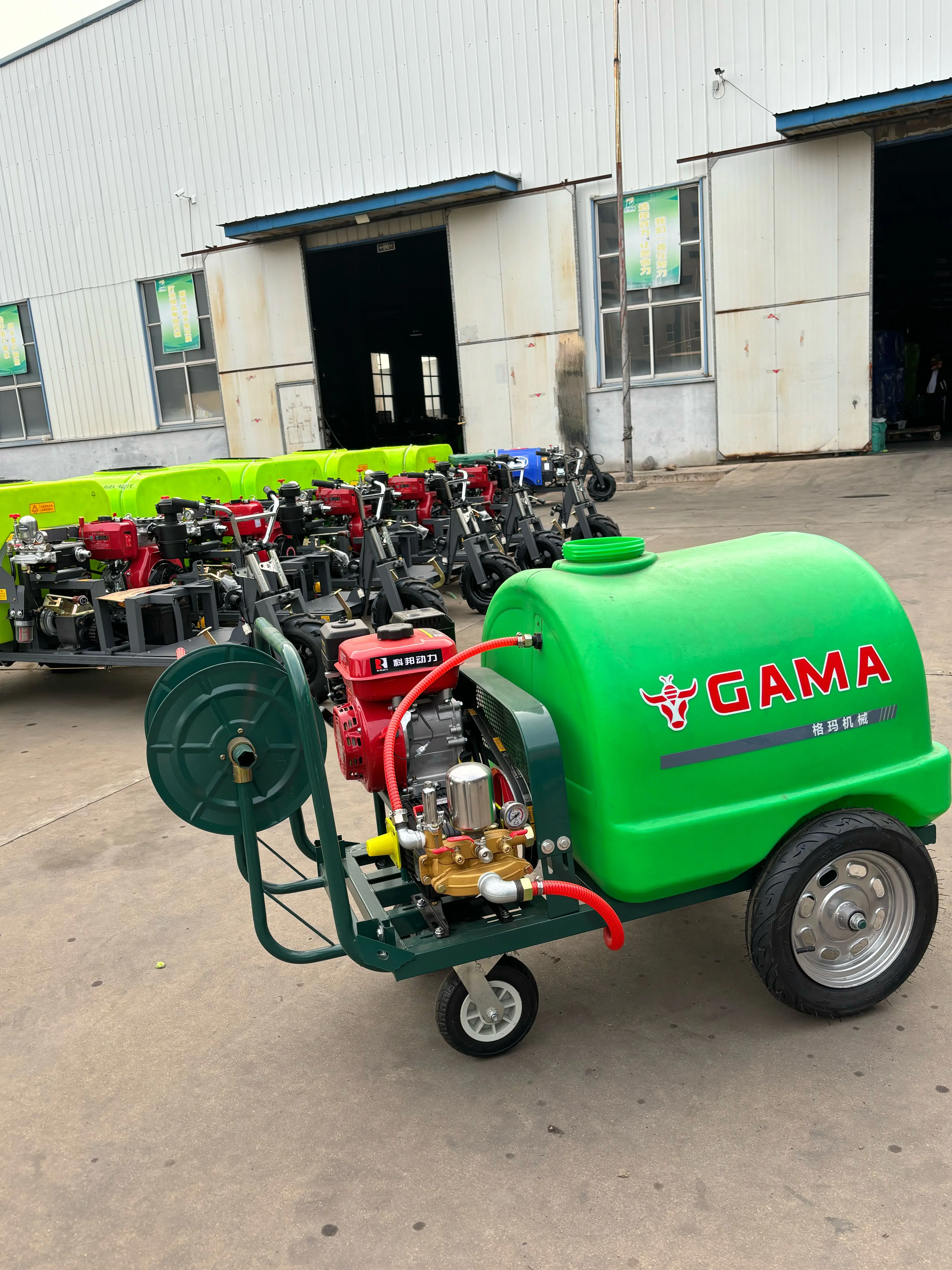 Garden Water Spraying Machinery Agricultural Farm Hand Push Gasoline ...