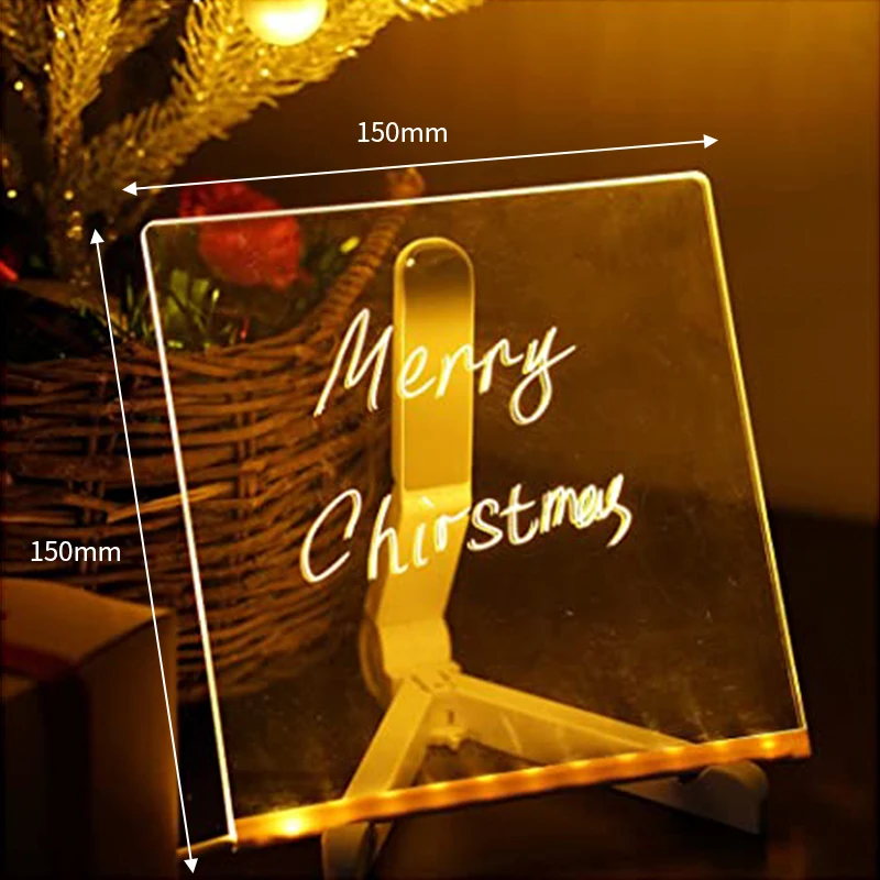 Children Erasable Transparent Luminous Message Board Led Light ...