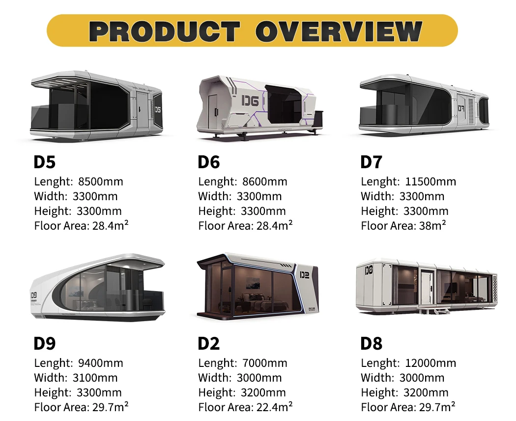 Modular Prefab Container House Space Capsule Home Sleep Pod Space ...