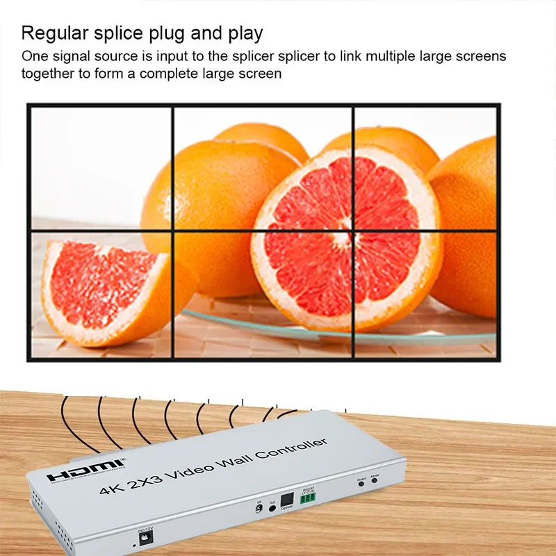 4k Video Wall Controller 2x3 Hdmi 1 In 6 Out Tv Wall Processor Image ...