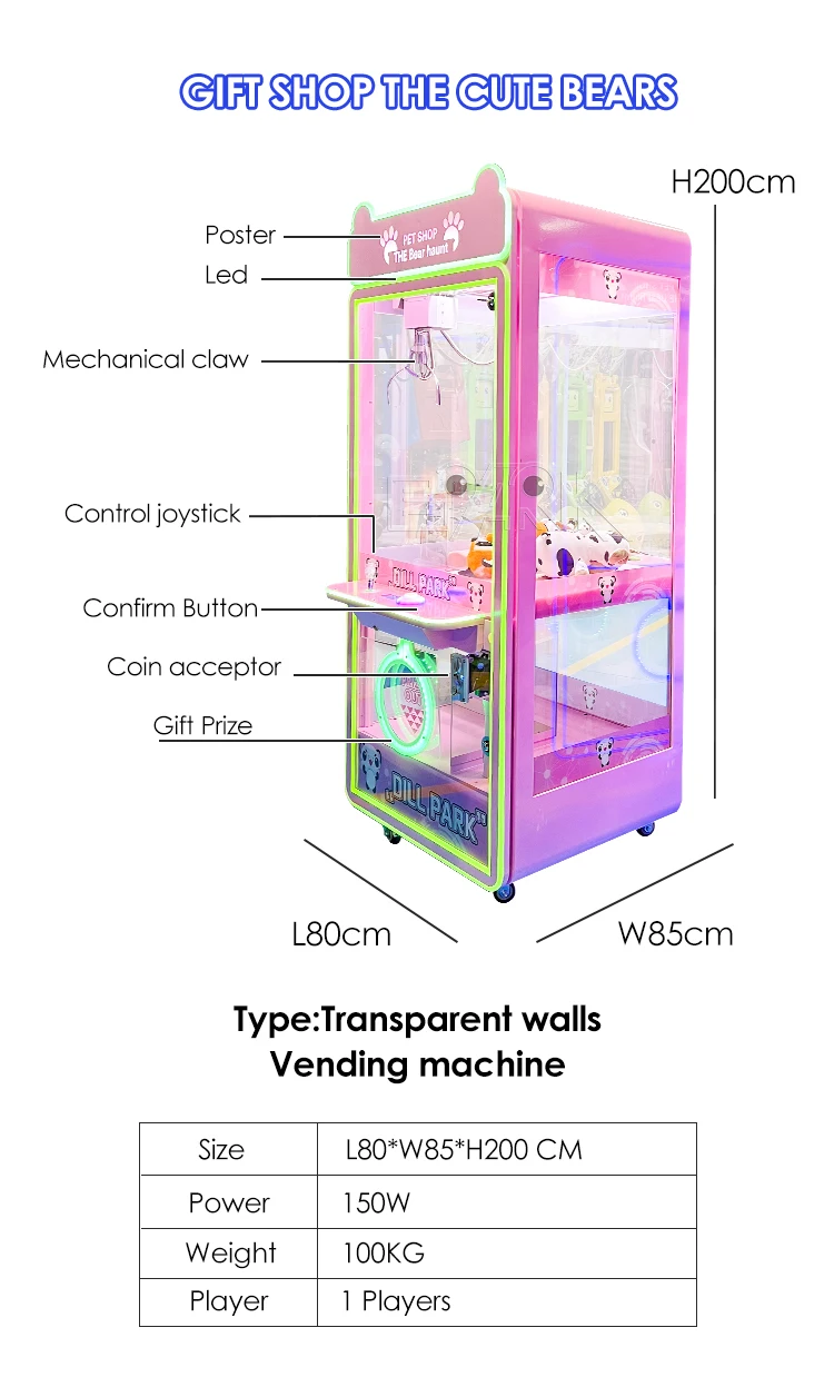 Cheap Price Claw Machine - Prize Vending Fun for All Ages