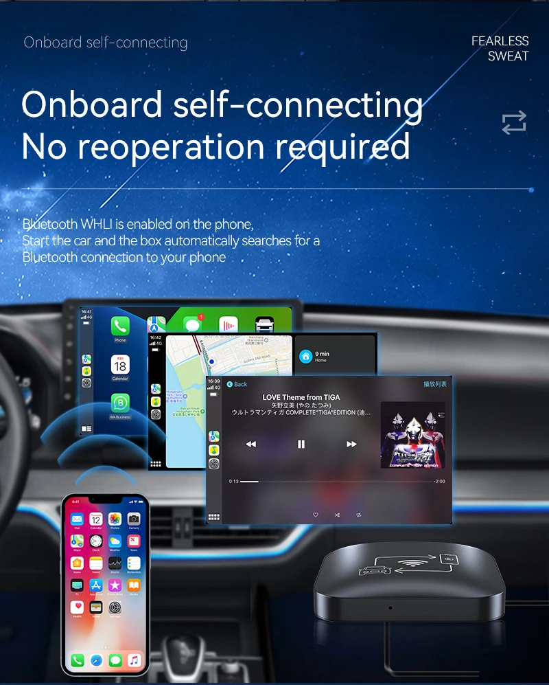 2024 Smart Carplay Ai Box Plug Wireless Carplay Wireless Android Auto ...