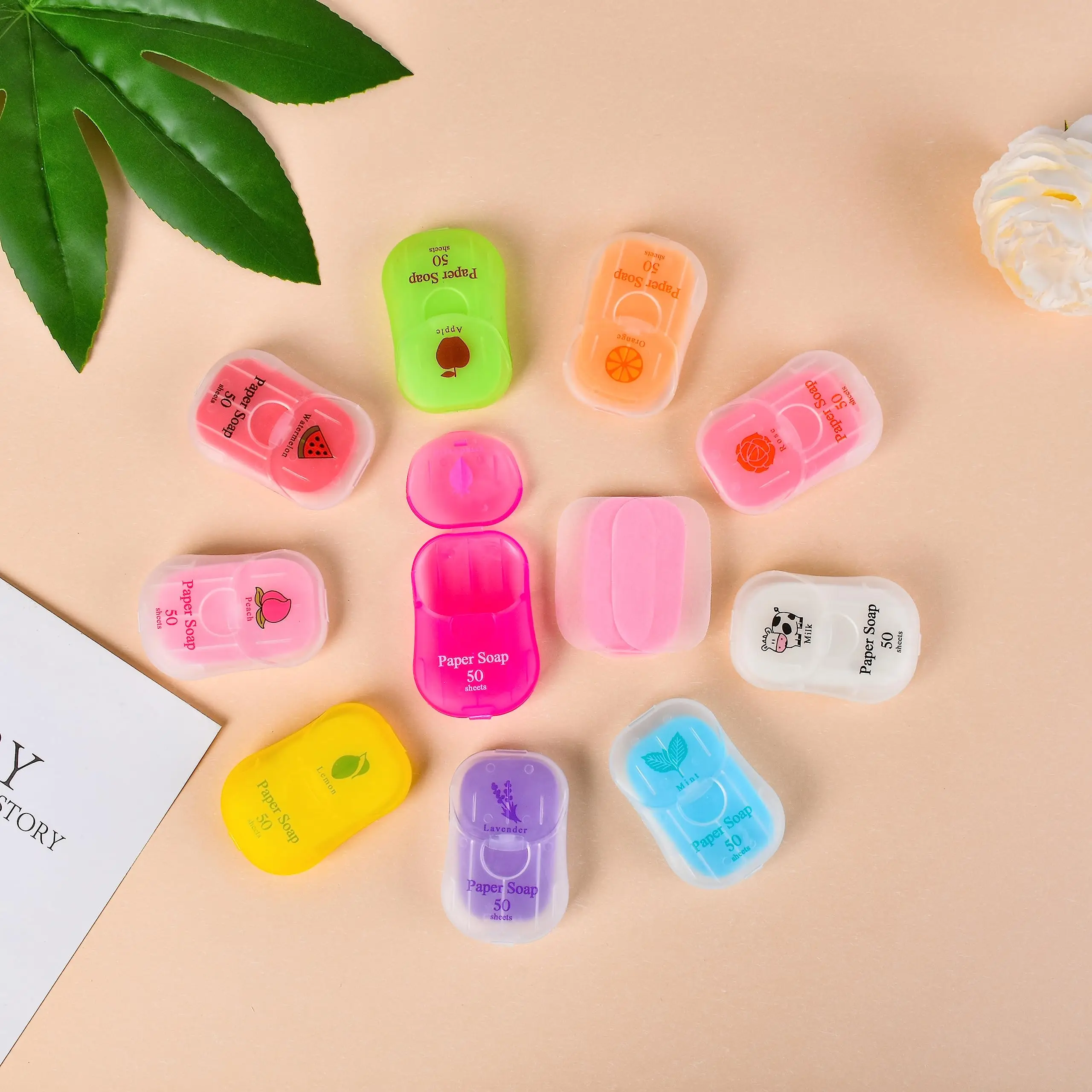 Natural Deep Cleaning Paper Soap Sheets Hand Washing Disposable ...