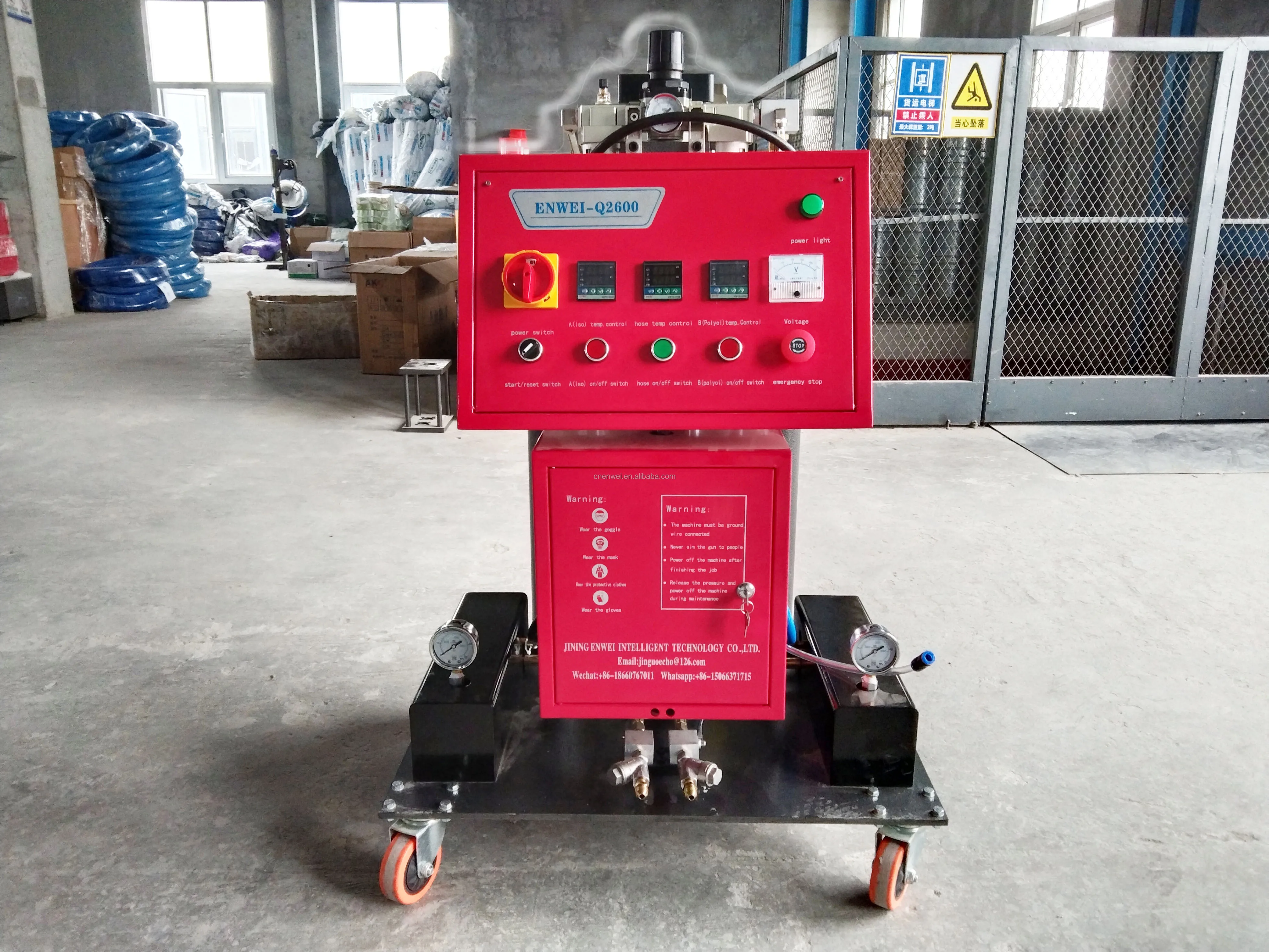 High Pressure Pneumatic Polyurethane Foam Spray Machine For Sale - Buy ...