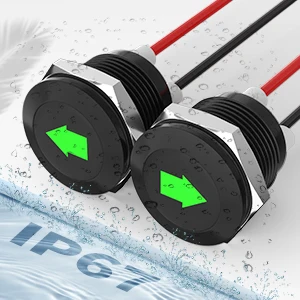 Ip67 Waterproof 12 Volt Led Indicator Lights Green Led 12mm Led ...