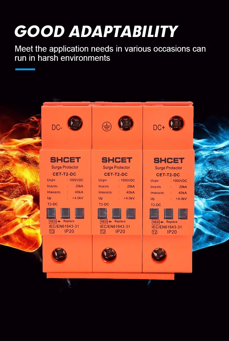 Newest T2 Type 2 DC Solar SPD Surge Protection Protector