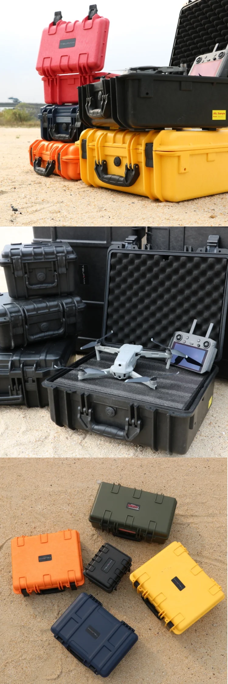 Trolley IP67 Waterproof Plastic Case - Shockproof & Durable