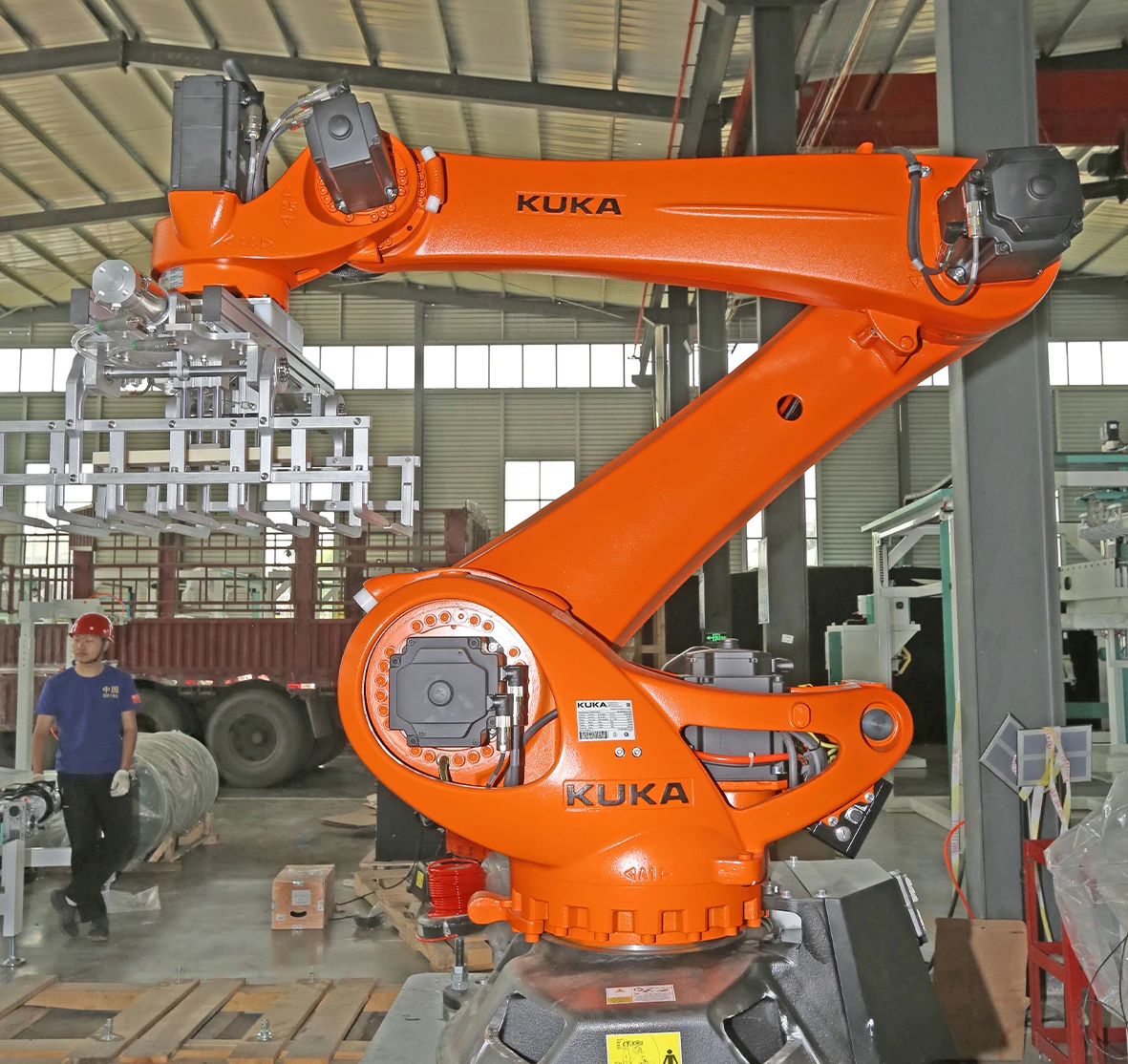 KUKA Robot Customized Programmable Stacker Robot Box Wrapping Machine ...