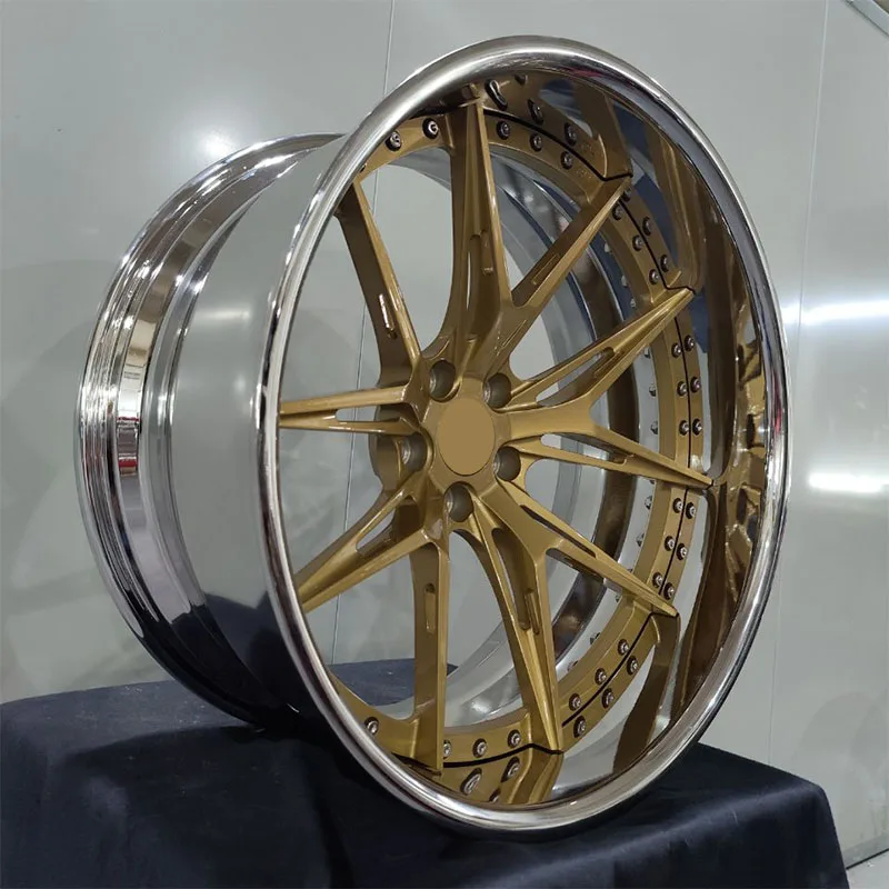 XD139 Luxury Design Rays Forged Golden Car Rims 18-20 Inch