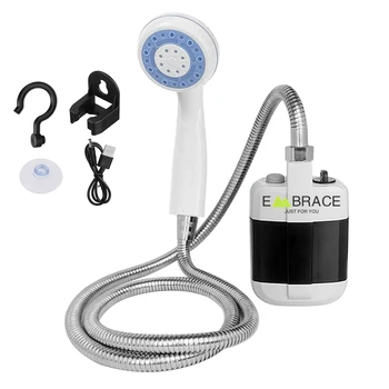 Usb Rechargeable Camping Shower Outdoor Portable Shower Head Bathing 3 ...
