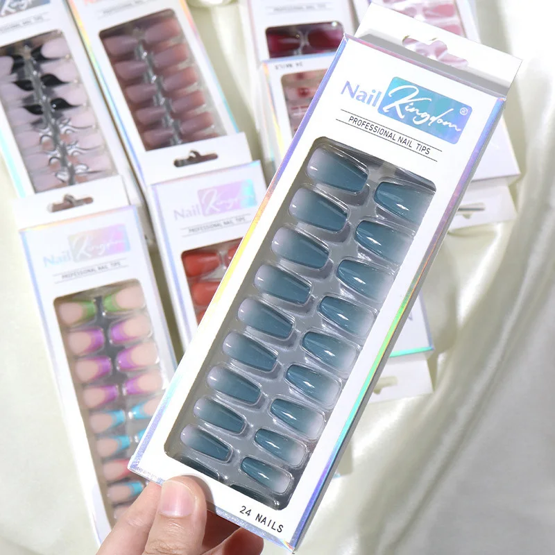 Custom Matte Meat Press on French Nails Tips - 24pcs/box