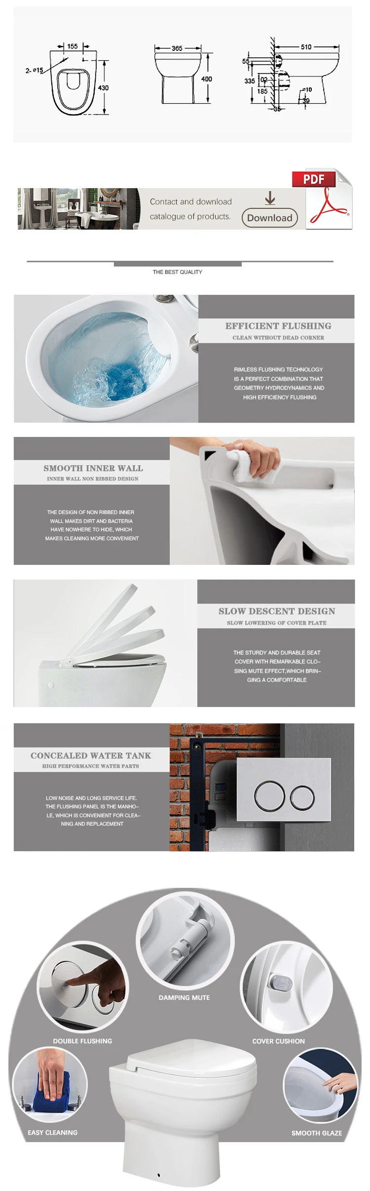 Btw Toilet Ukca Europe Wc Sanitary Ware Toilet P-trap 180mm Bathroom ...