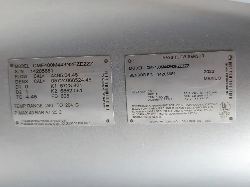 Emerson Micro Motion Flow Meter Model Cmf400 From China Vendor - Buy ...