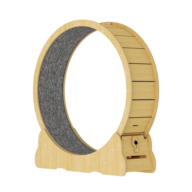 Custom Pet Exercise Wheel Running Spinning Toy Wood Silent Cat Exercise ...