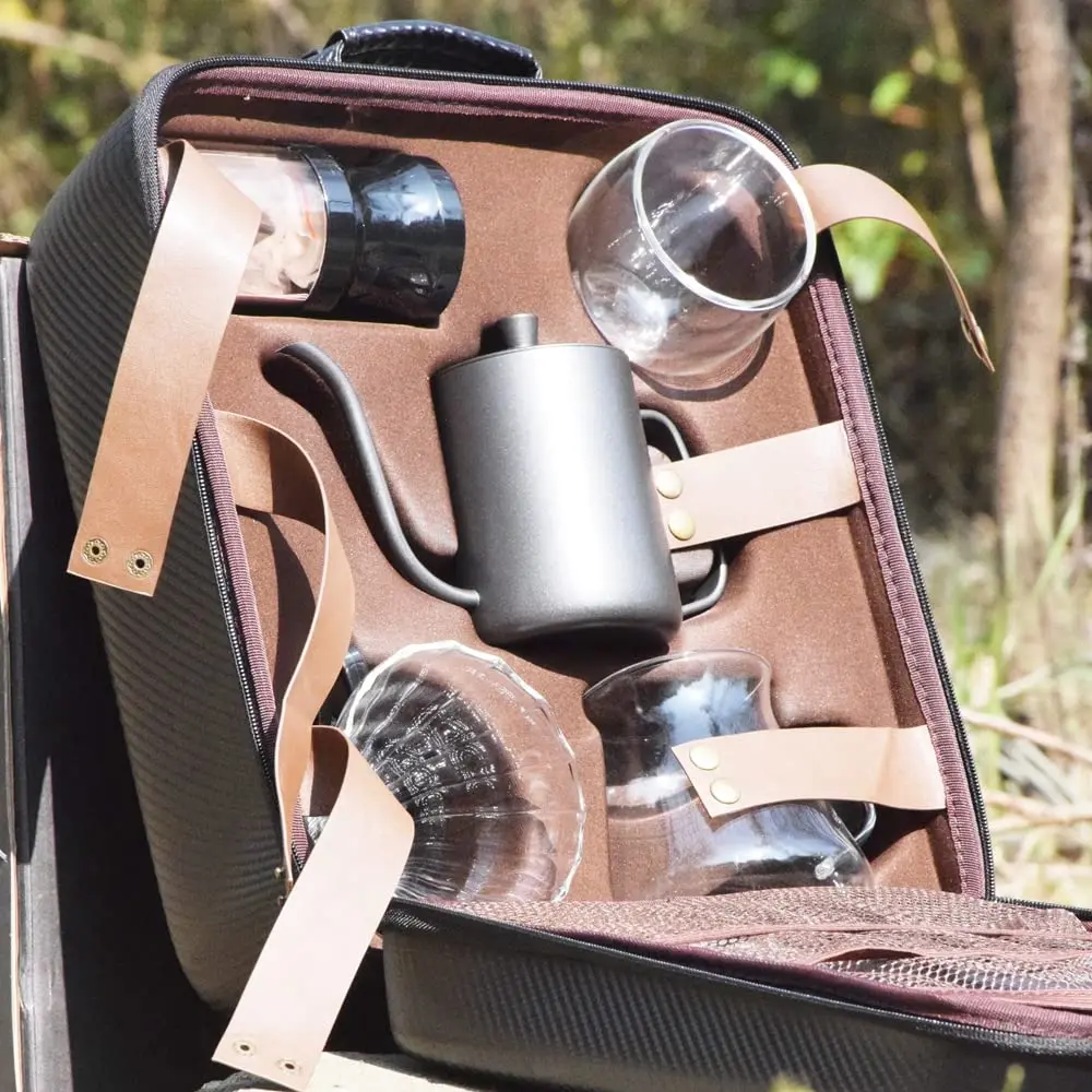 Yoshan Outdoor Barista Coffee Grinders Travel Kit Gift Filter Machines ...