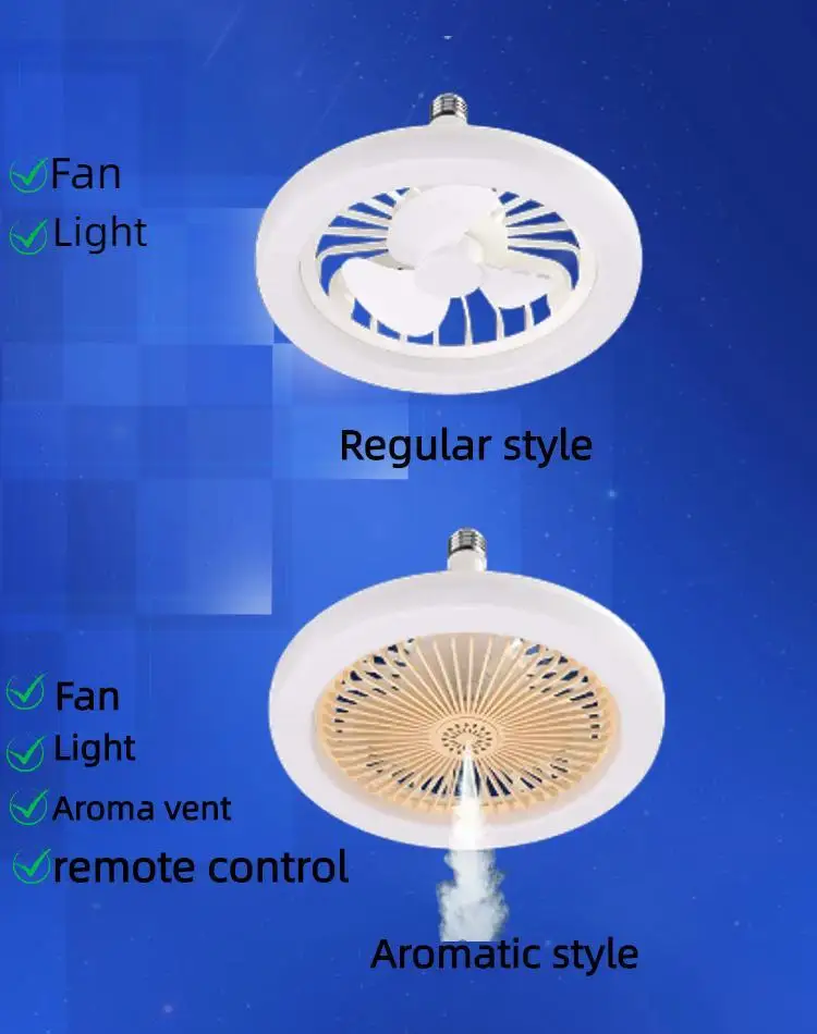 LED Ceiling Fan Light - 50000 Hours Lifespan & Remote Control