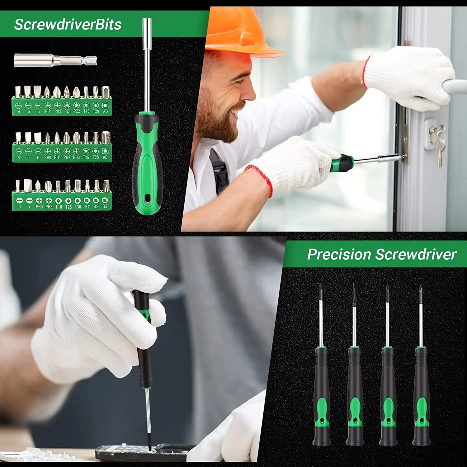 124 Pieces Of Tool Set Family Repair Manual Tool Kit Wrench Pliers ...