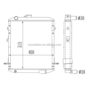 Radiador De Aluminio Para Isuzu Npr,3,3l,3,9l,Resistente,1985-1992 ...