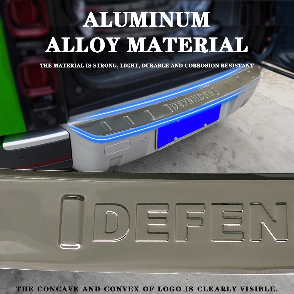 Stainless Steel Rear Bumper Guard for Land Rover Defender