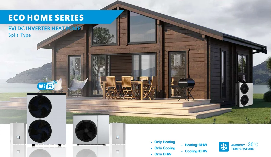 Olyair R290 EVI Inverter Split Heat Pump Hydro Box with Built in DHW ...