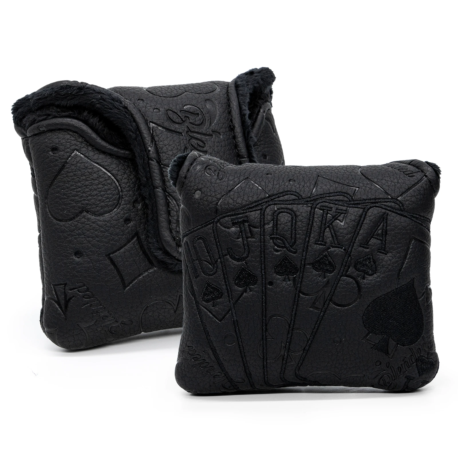 Custom Design Pu Leather Golf Mallet Putter Head Cover Custom Golf Club ...