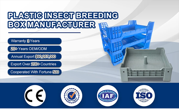 Black Soldier Fly Larvae Farming Box - Stackable Insect Breeding ...